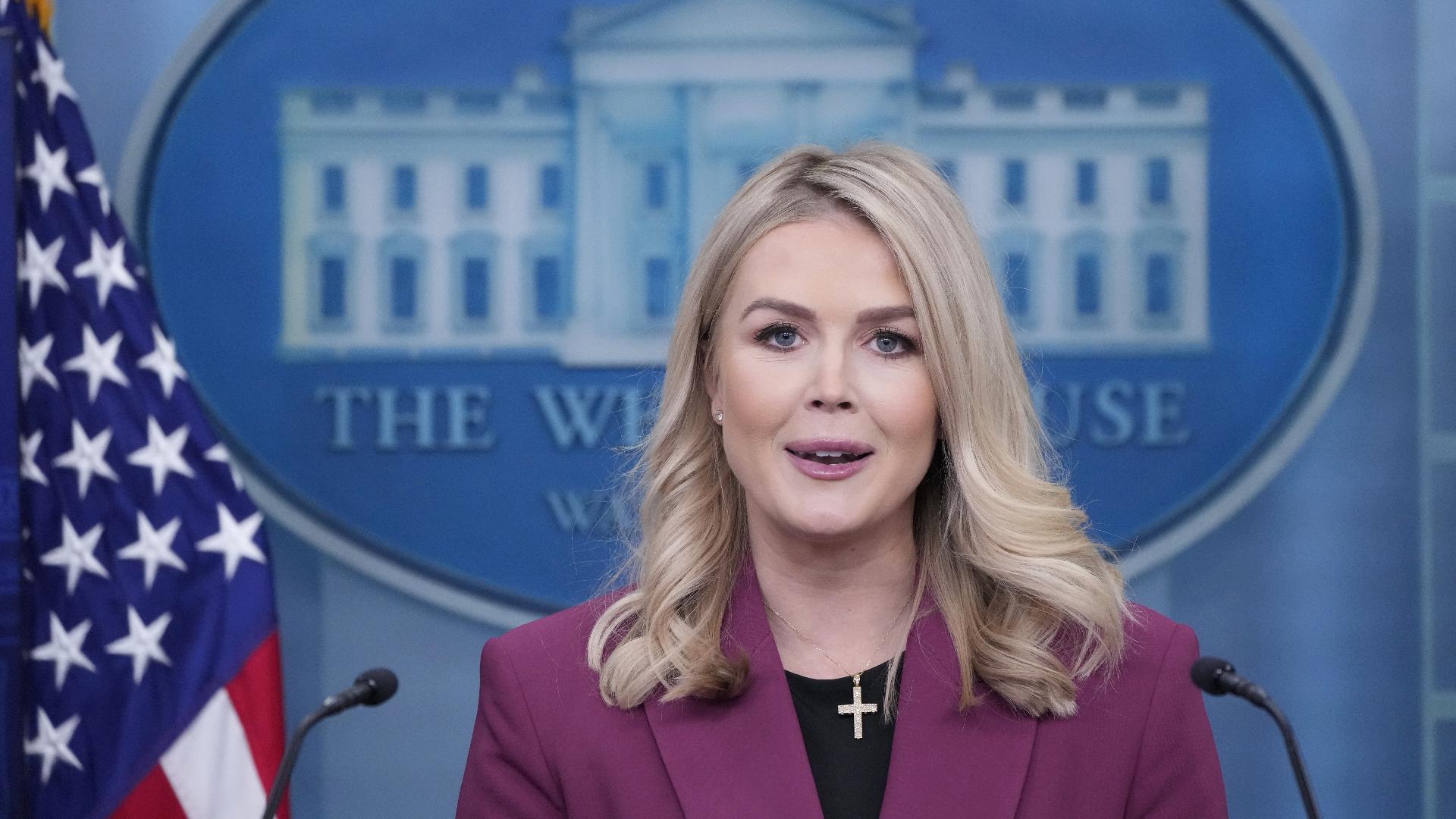 Karoline Leavitt, Trump's new press secretary, gives first press briefing | thv11.com