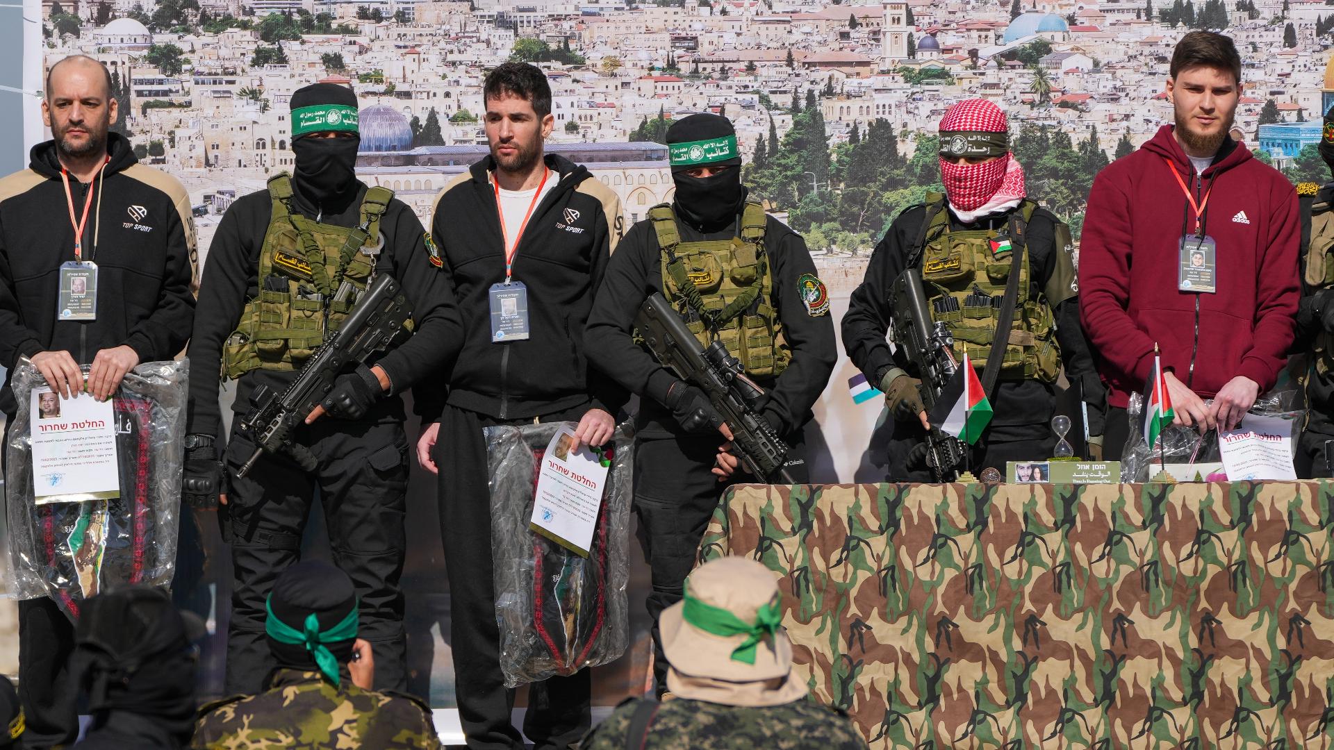 Three more Israeli hostages released as fragile ceasefire deal holds ...