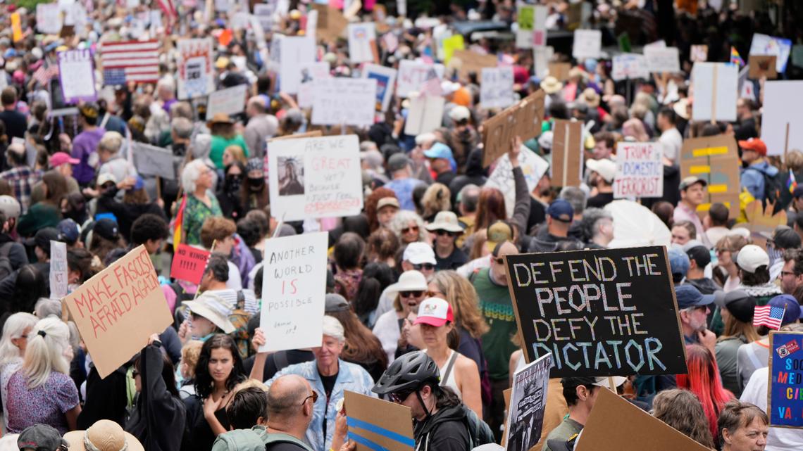 Watch live: 'No Kings' protests held across the country | thv11.com