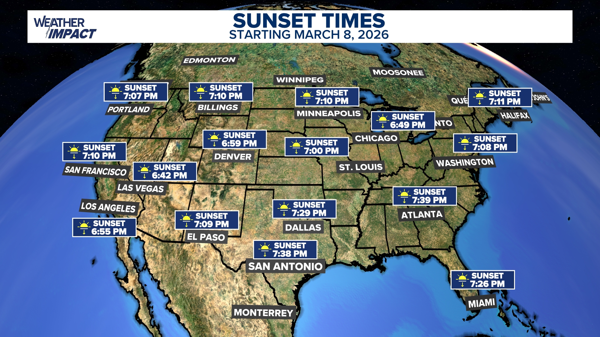 Daylight Saving Time: Here's what time the sun will set after we spring ...