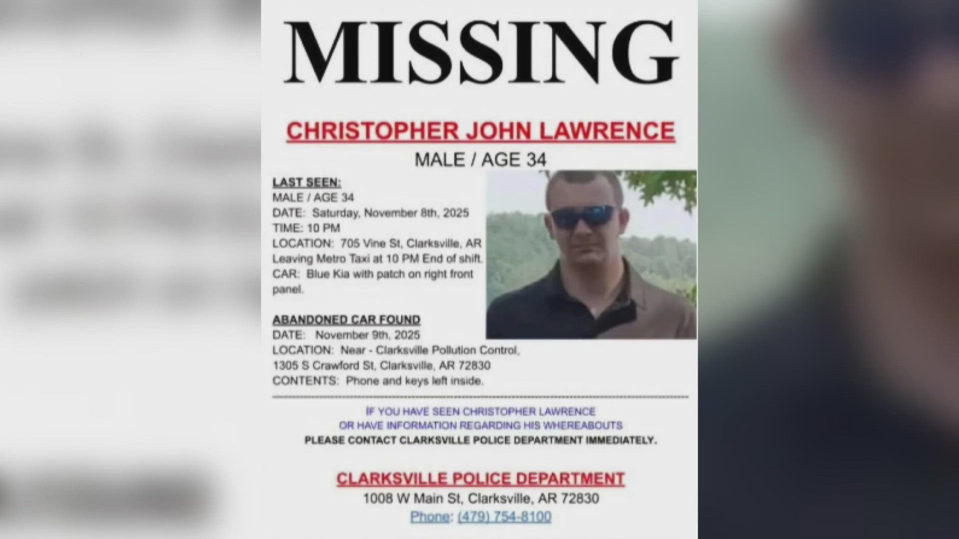 34-year-old man missing from Clarksville since Nov. 8 | thv11.com