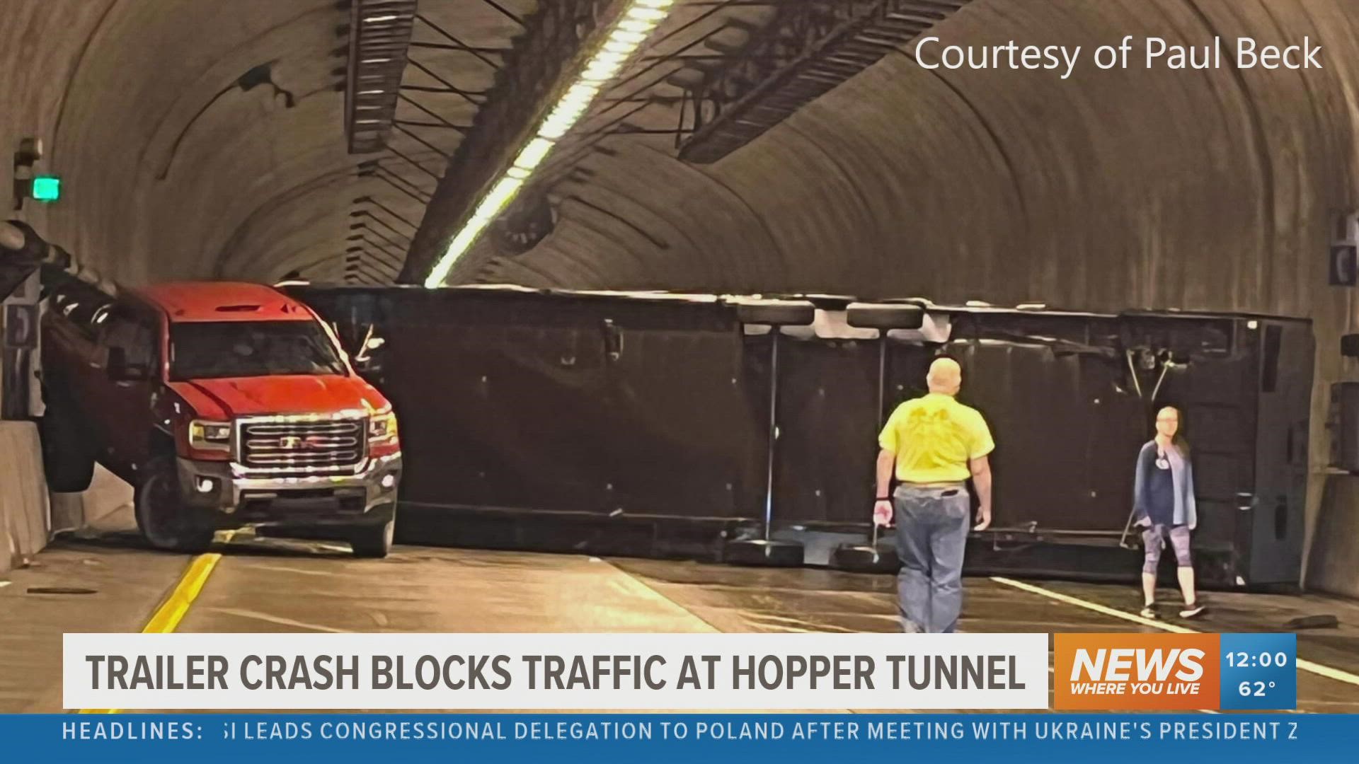 Southbound traffic at a standstill near Bobby Hopper Tunnel | thv11.com