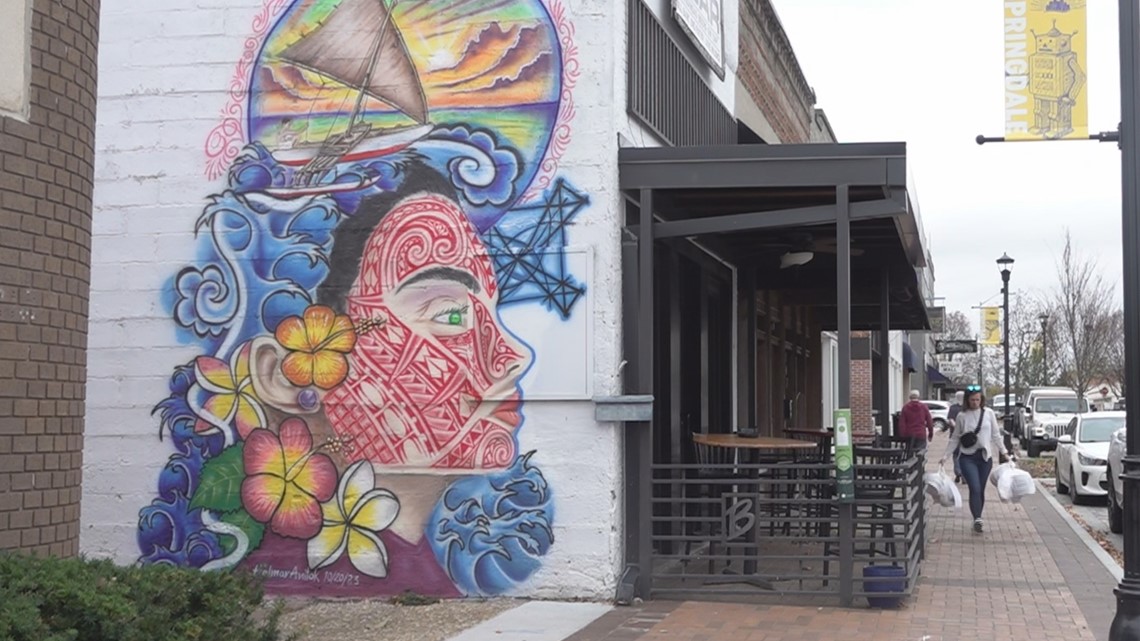 Downtown Springdale unveils first Marshallese mural | thv11.com