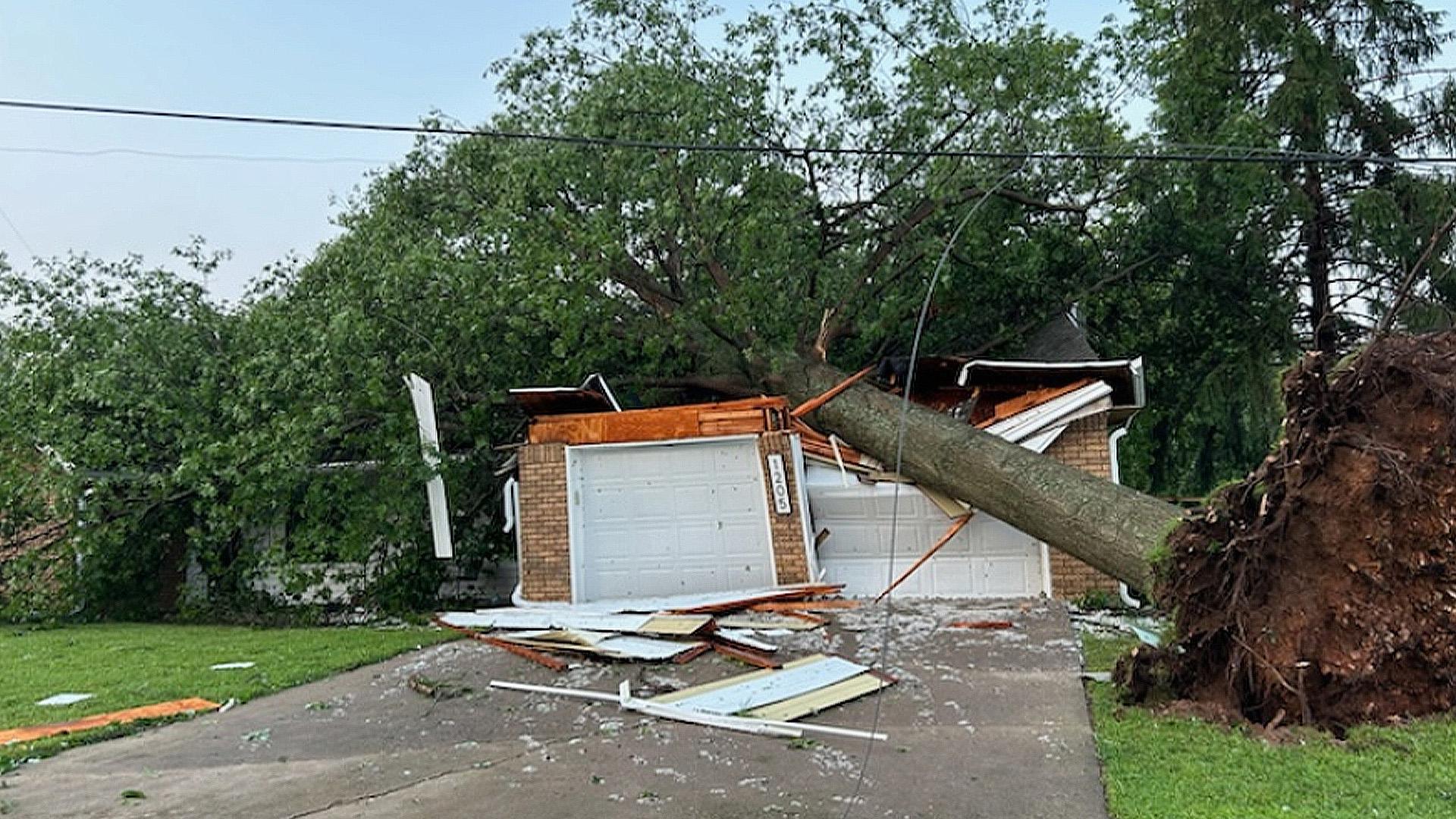 Photos: Storm damage after tornadoes move through Northwest Arkansas ...