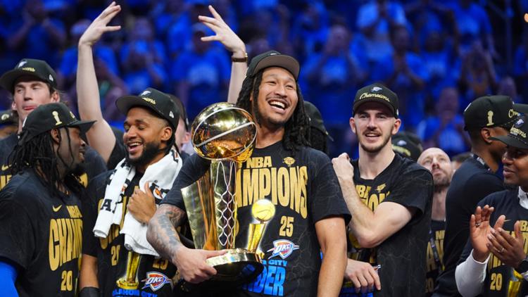 Oklahoma City honors OKC Thunder NBA Champ Jaylin Williams with ...