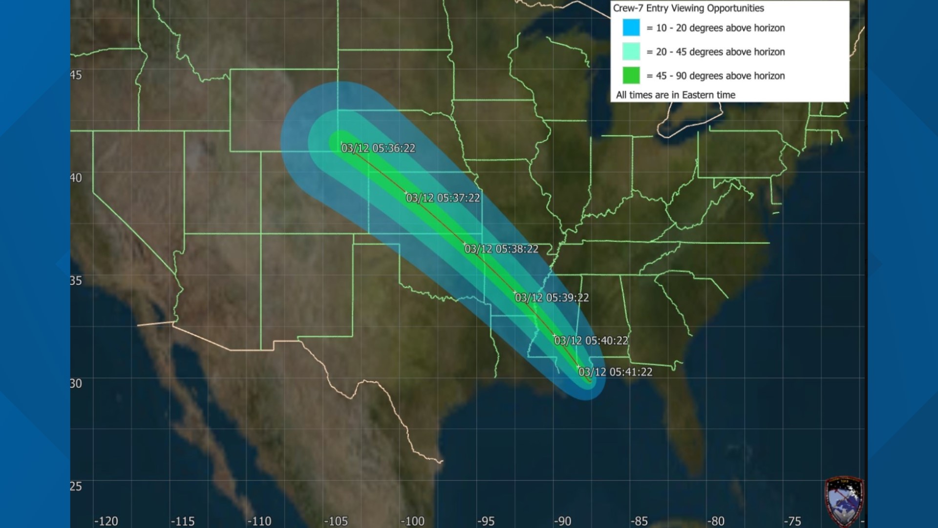 SpaceX's Dragon reentry to earth seen in Arkansas skies | thv11.com