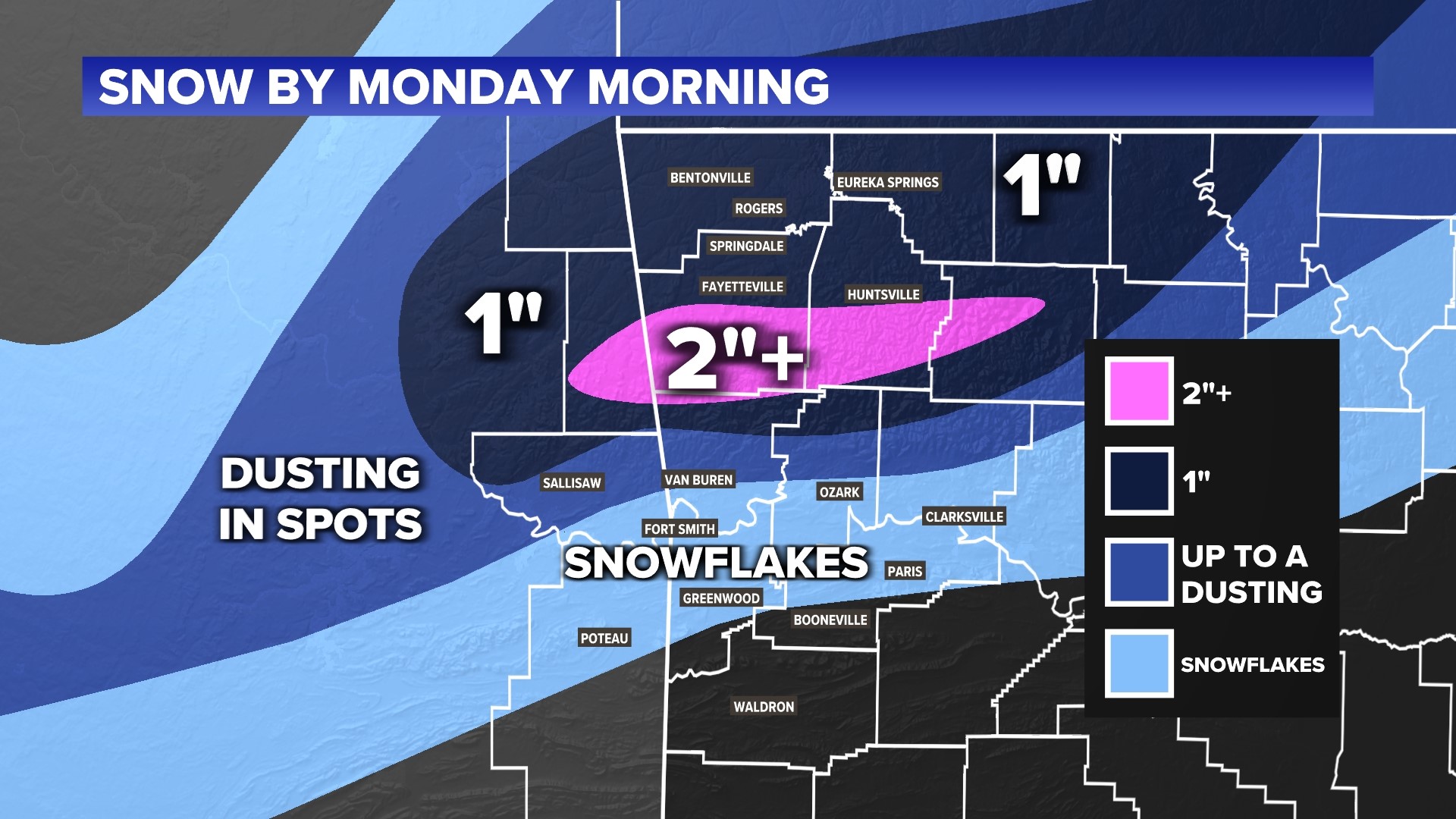Snow chances in Arkansas on Super Bowl Sunday | thv11.com