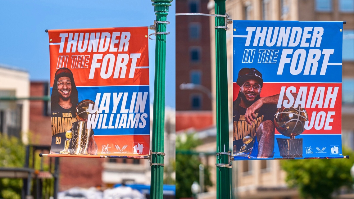 Fort Smith celebrates NBA champs Jaylin Williams and Isaiah Joe | thv11.com