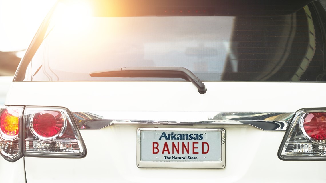 List of banned license plates in Arkansas | thv11.com