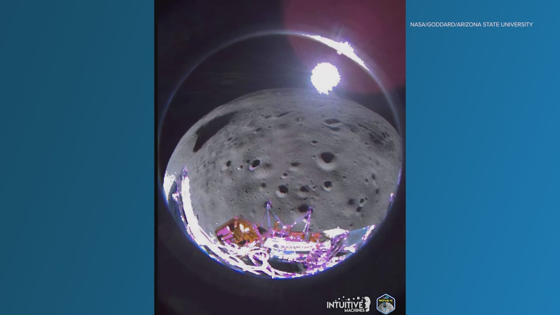 Lunar lander sends new images from the moon's surface | thv11.com