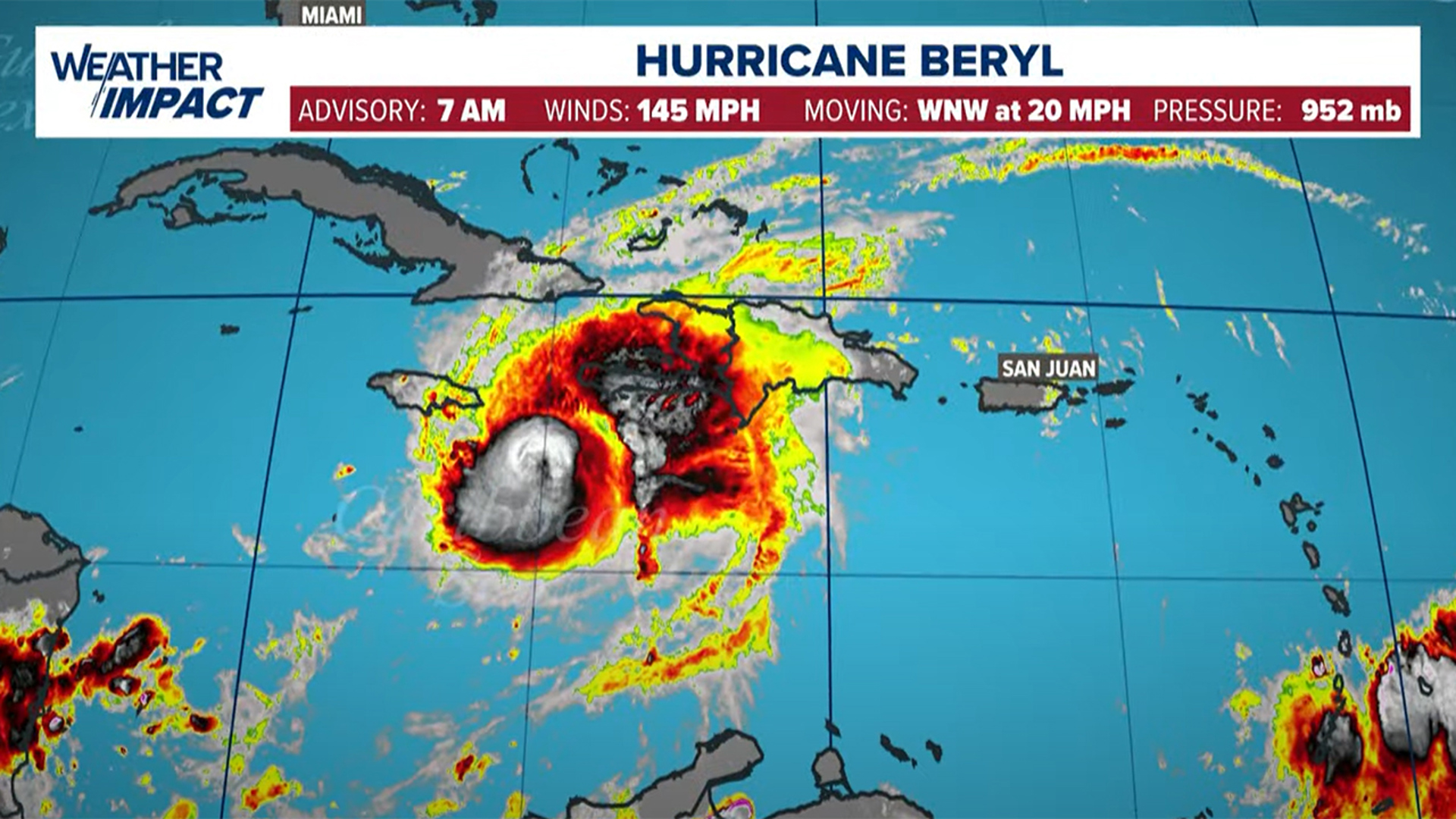 Hurricane Beryl tracker and spaghetti models, projected path | thv11.com