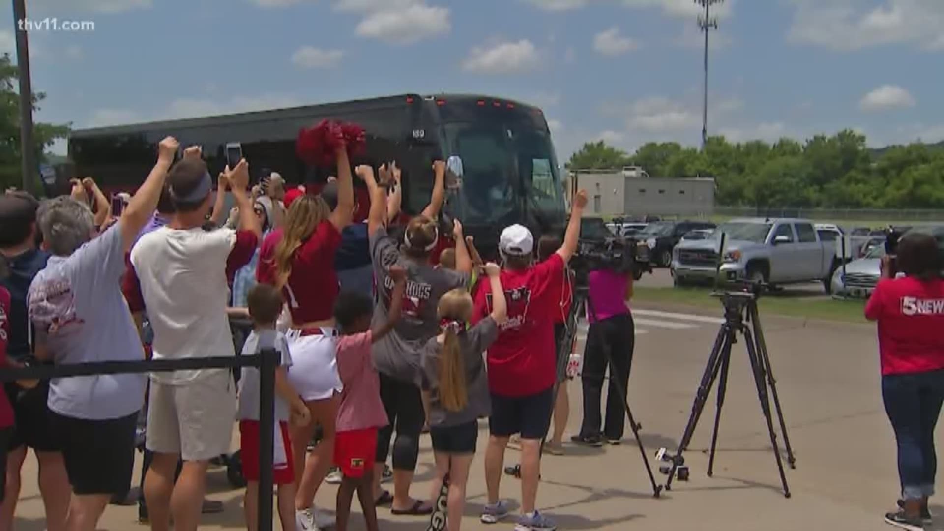 Arkansas Razorback baseball team returning home to Baum Stadium after ...