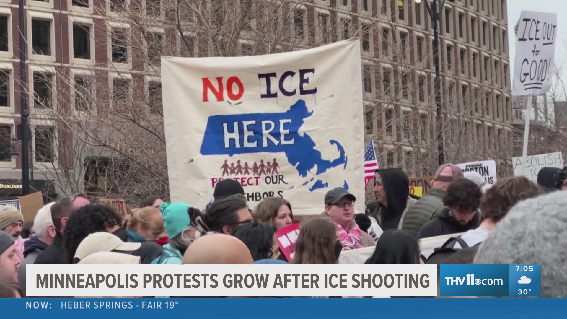Minneapolis protests grow after ICE shooting | thv11.com