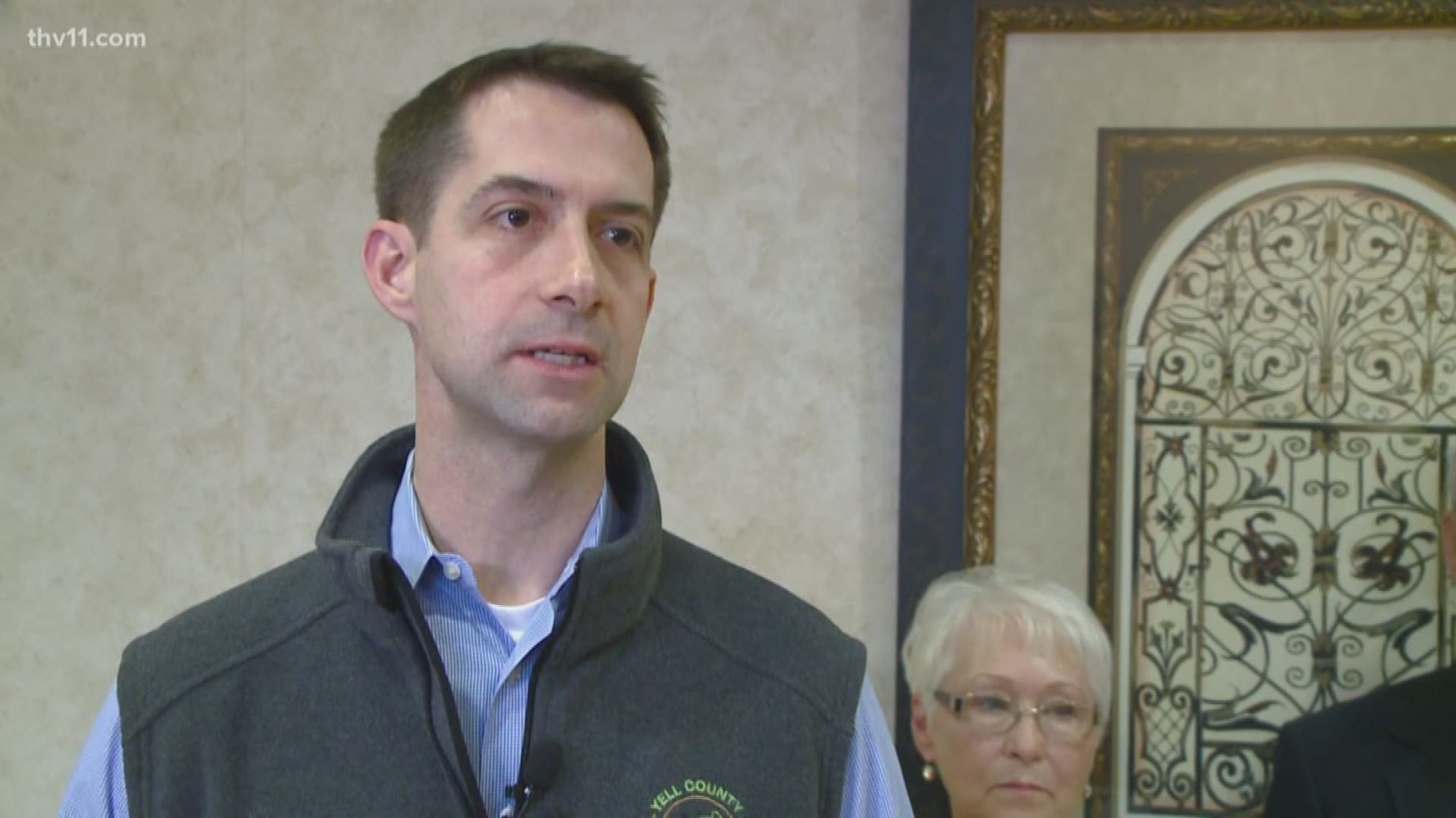 Senator Tom Cotton discusses government shutdown at American Legion Mid ...