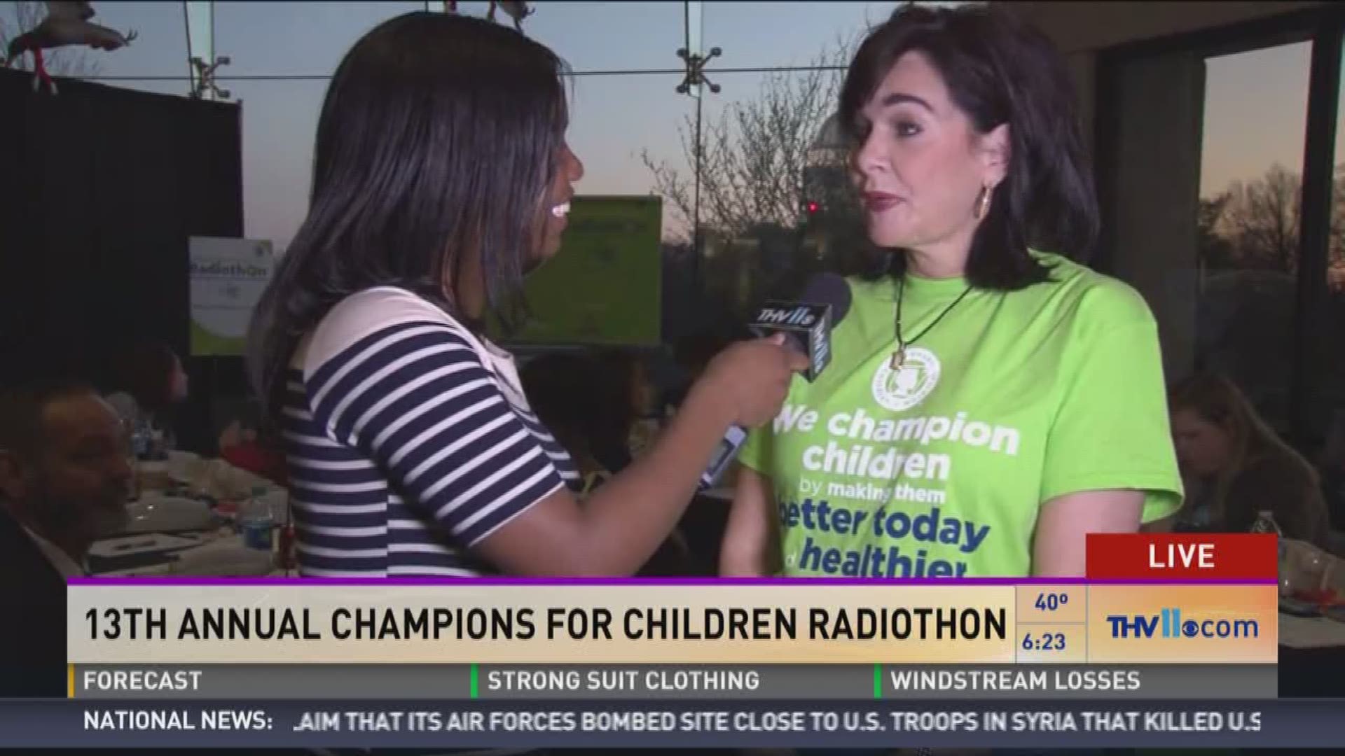 Raven Richard live at the 13th annual Champions for Children Radiothon ...
