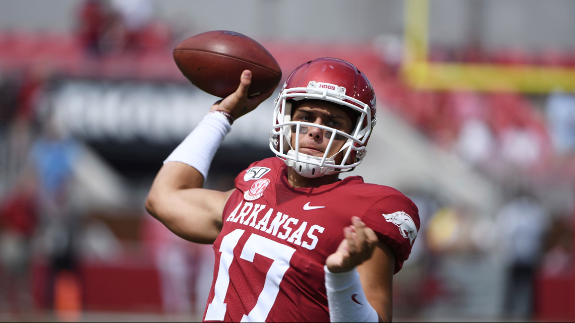Nick Starkel named new starting QB for Arkansas Razorbacks | thv11.com