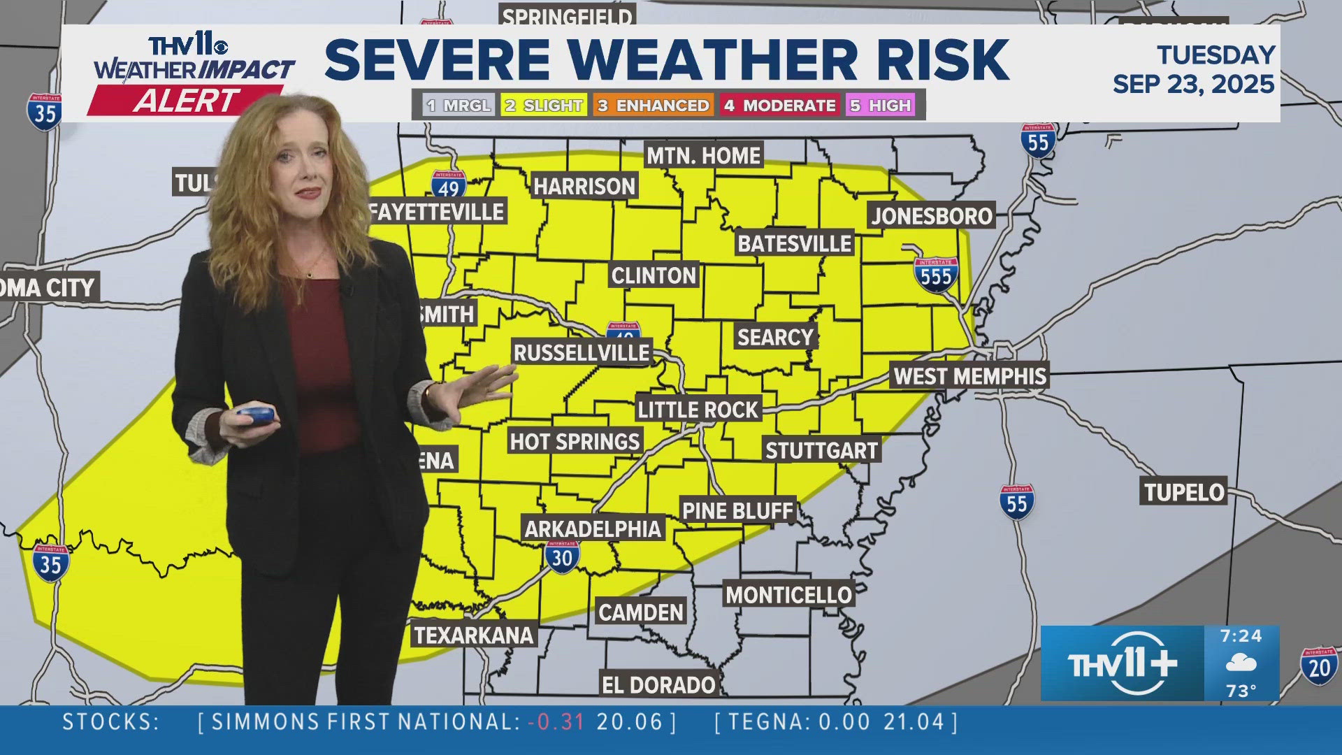 Morning forecast | September 22, 2025 | thv11.com