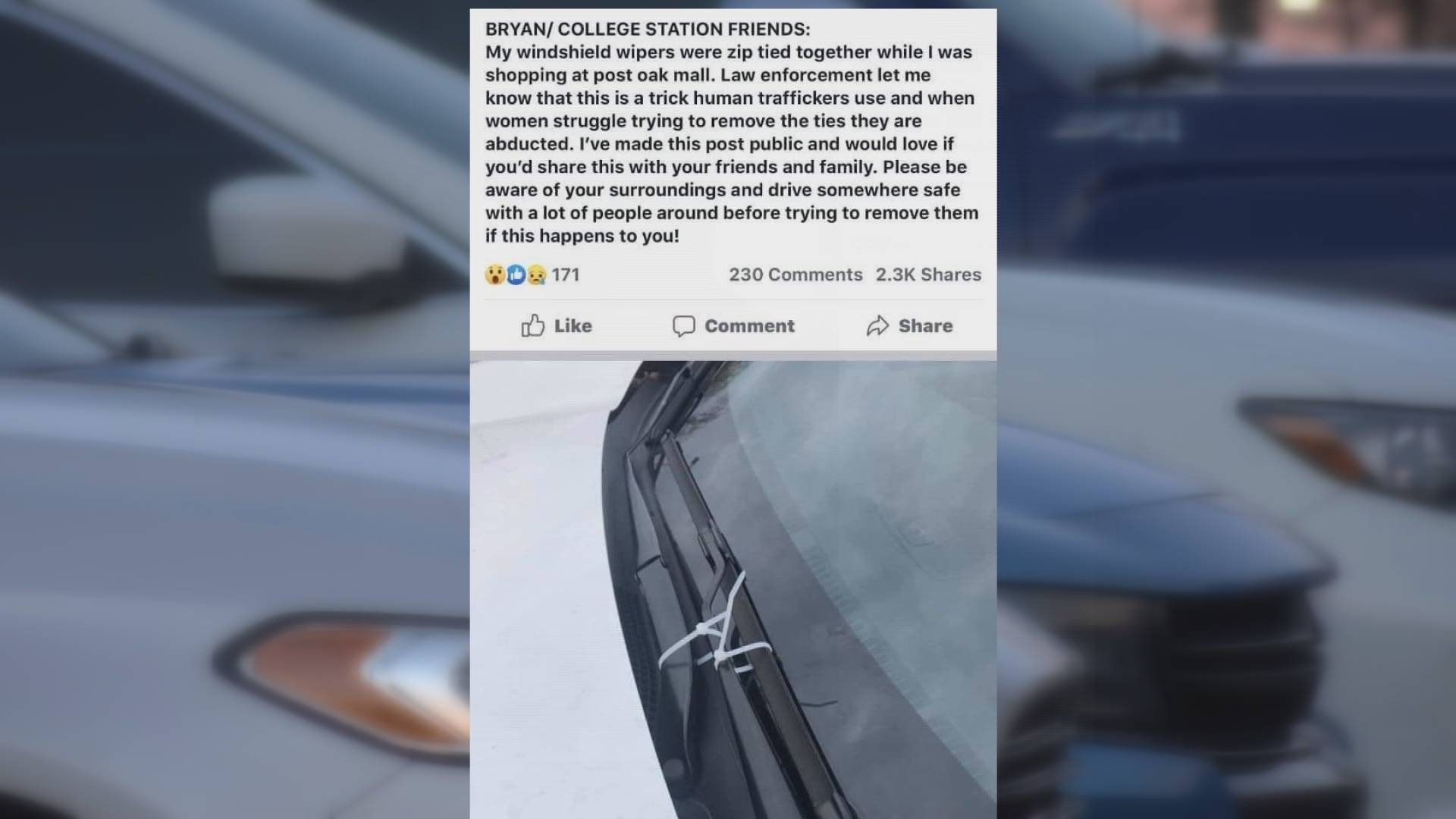 Police say 'zip-tie' human trafficking scheme causing hysteria online ...