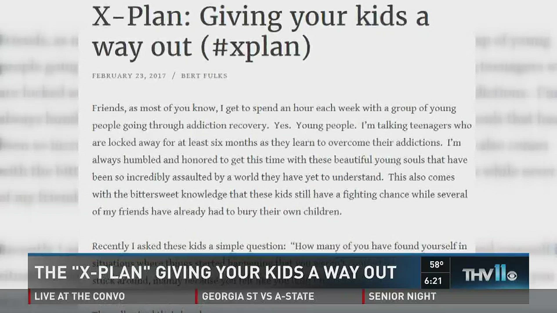 The 'X-Plan' gives kids a way out of peer pressure | thv11.com