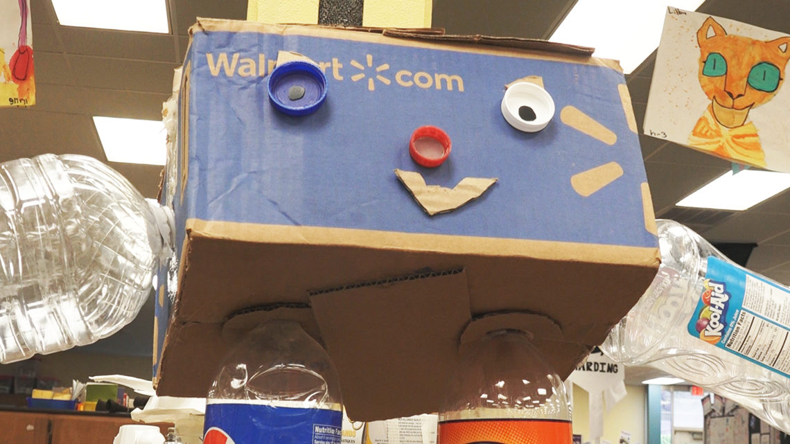 Students collect trash and recycle it as art | thv11.com