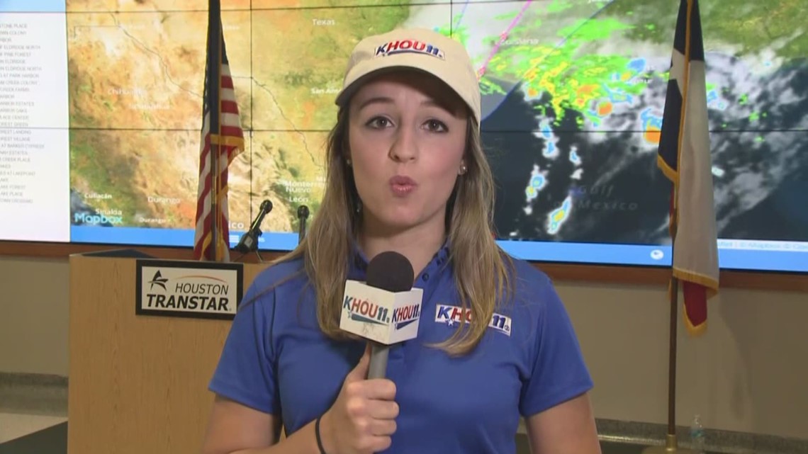 THV11's Erika Ferrando live in Houston covering Tropical Storm Harvey ...