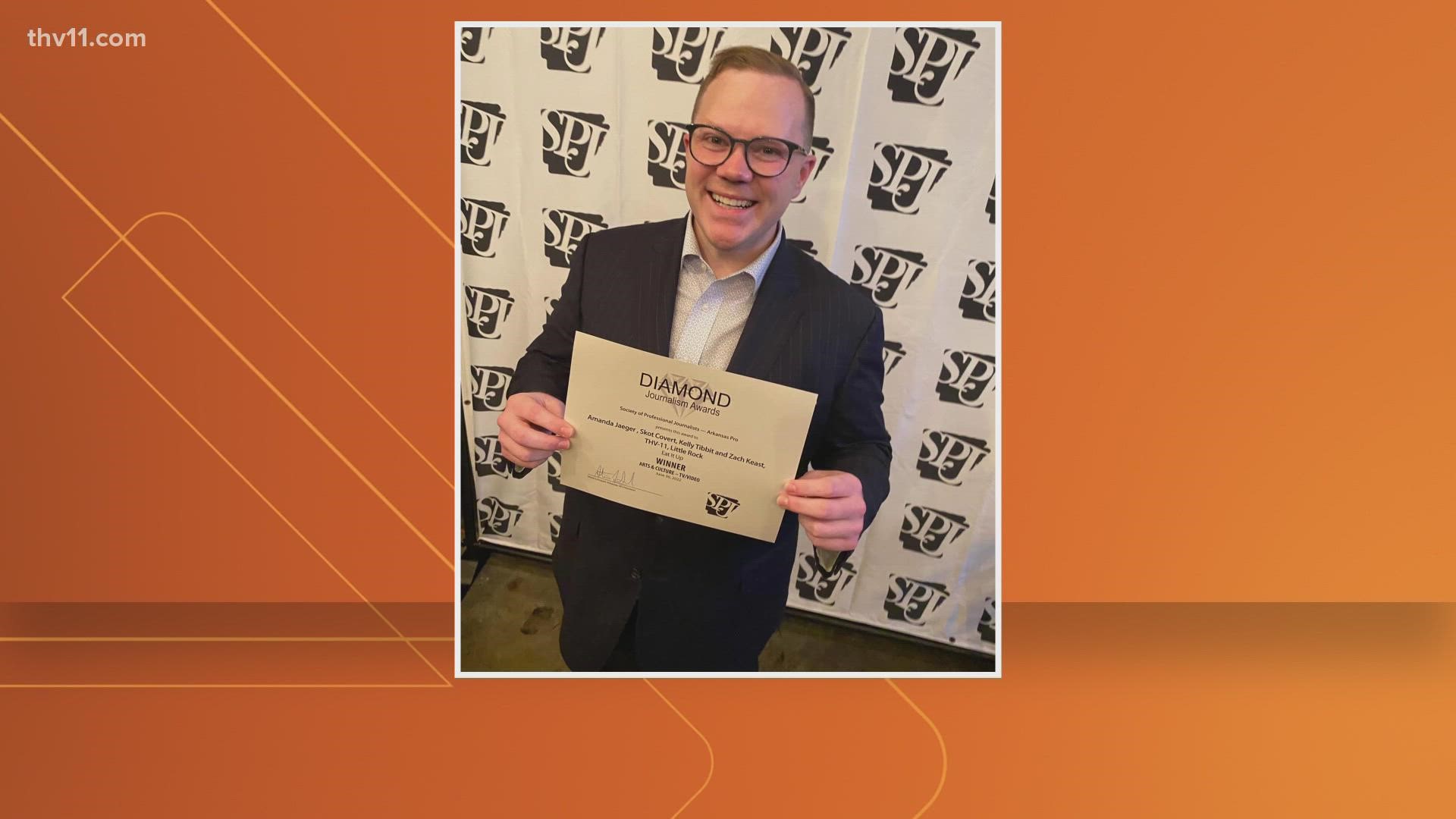 Skot Covert and 'Eat It Up' win SPJ Award | thv11.com