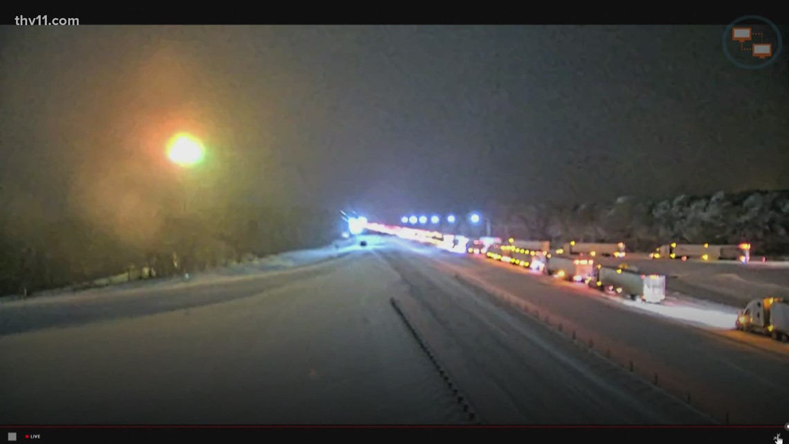 18-wheelers lined up more than 10 miles long after multiple pile-ups ...