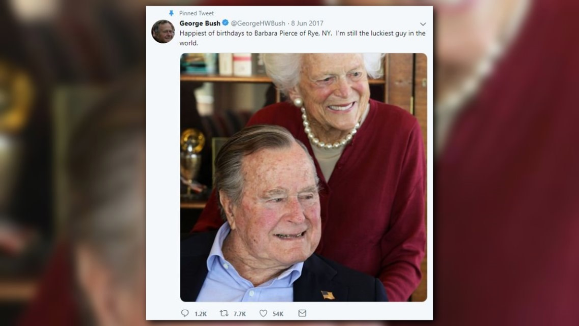 George H. W. Bush's pinned tweet will melt your heart | thv11.com