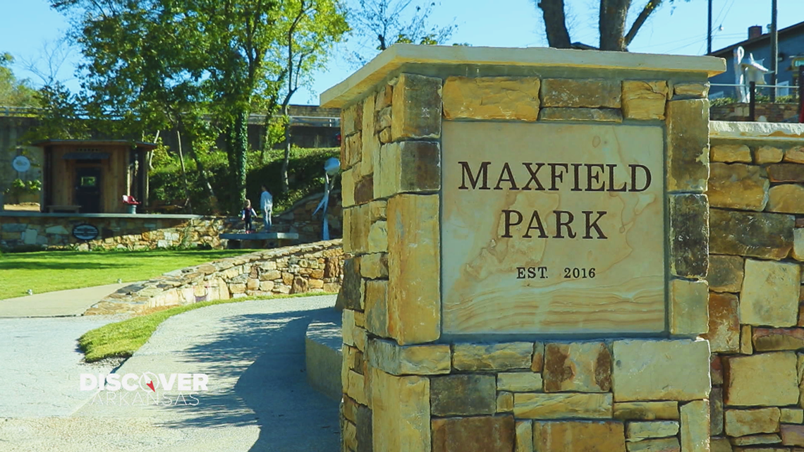 Maxfield Park is designed with many recycled materials from the city of ...