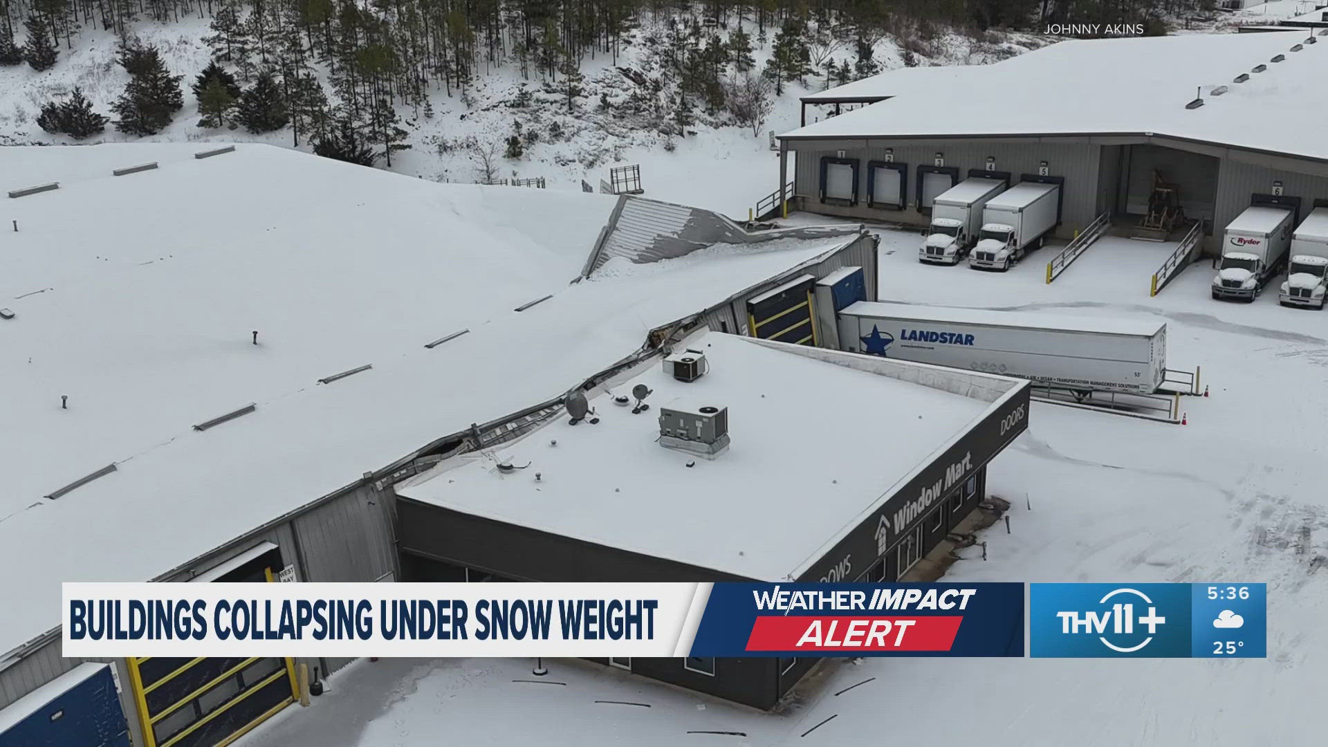 Buildings collapsing due to snow weight in Arkansas | thv11.com