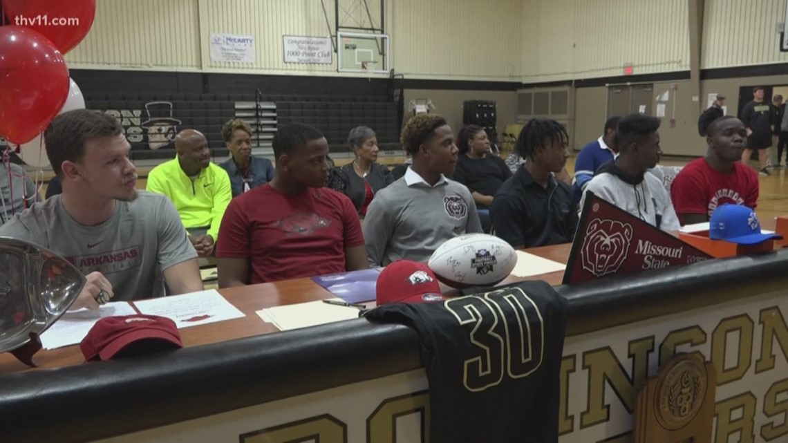 Six from Joe T. Robinson honored on National Signing Day | thv11.com