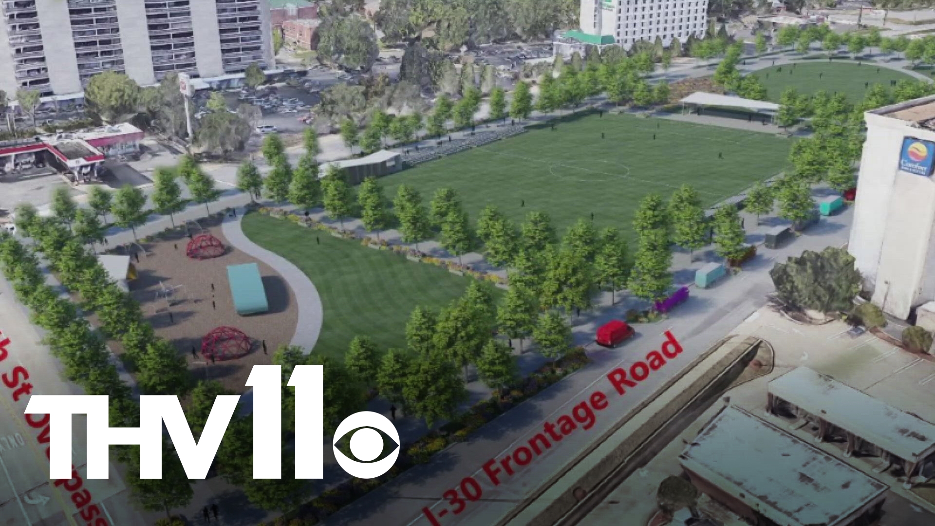 Little Rock approves study for park over I-30 | thv11.com