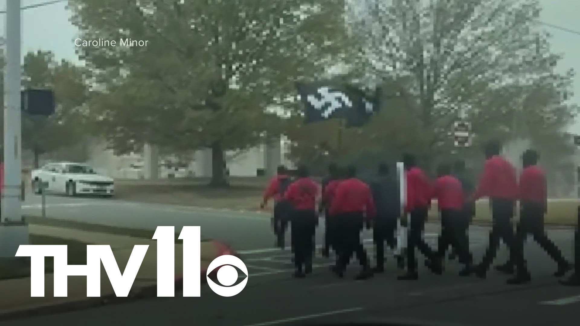 Neo-Nazi group spotted marching in Little Rock over the weekend | What ...