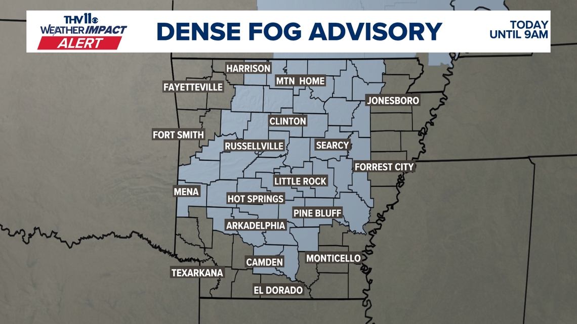 Dense fog could affect your morning commute | thv11.com