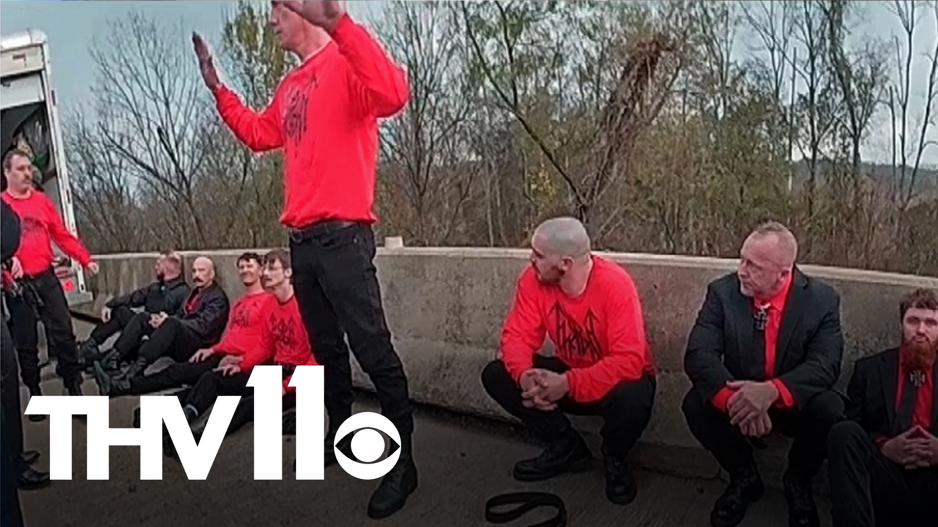 Bodycam footage shows interaction between Neo-Nazi group and Little ...