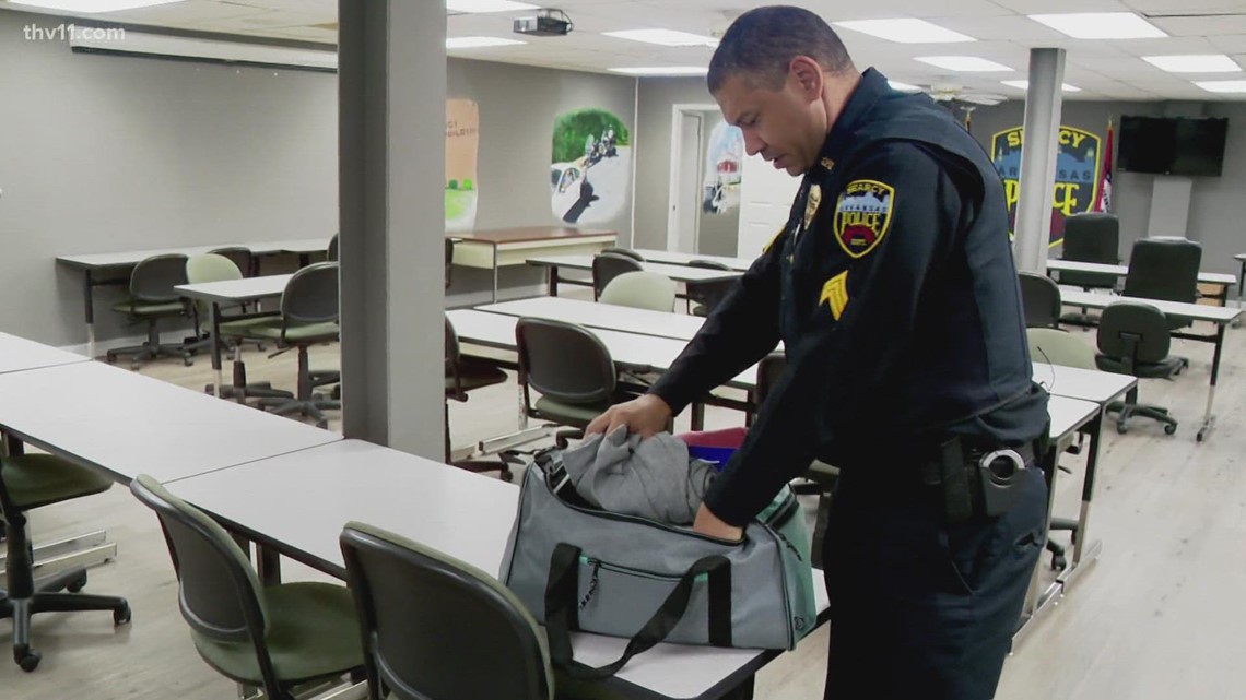 Searcy police receive 'go bags' to help trafficking victims | thv11.com