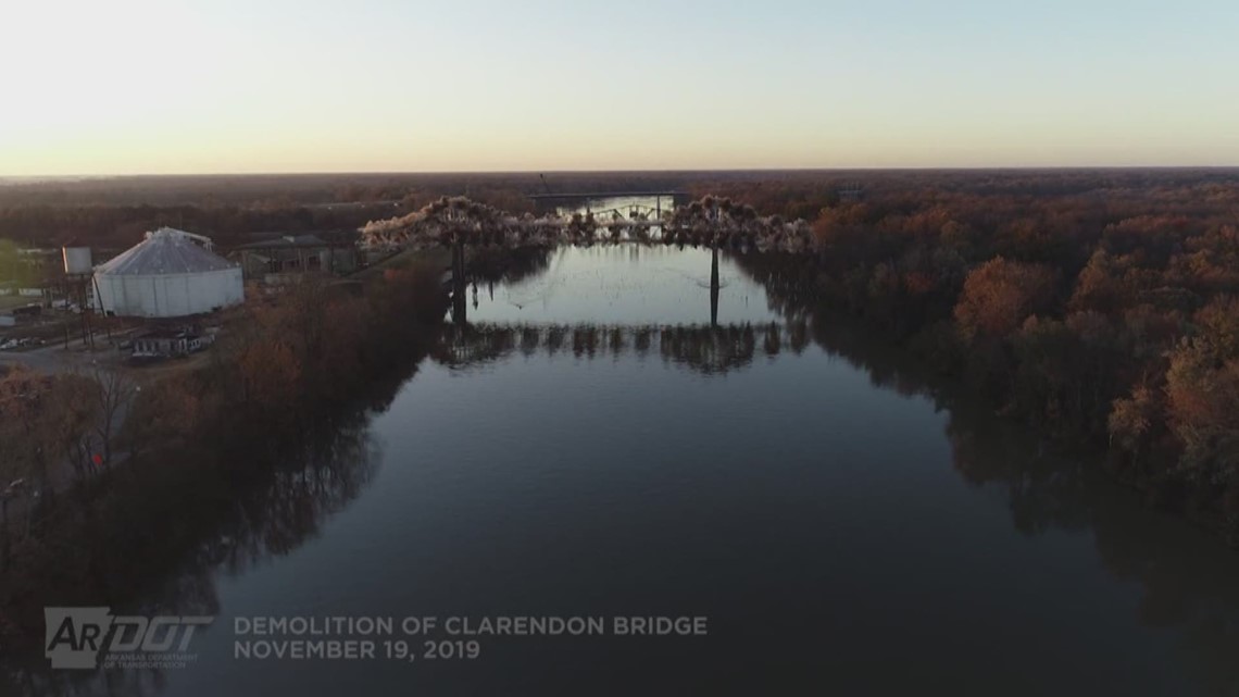 Demolition of White River Bridge in Clarendon | thv11.com