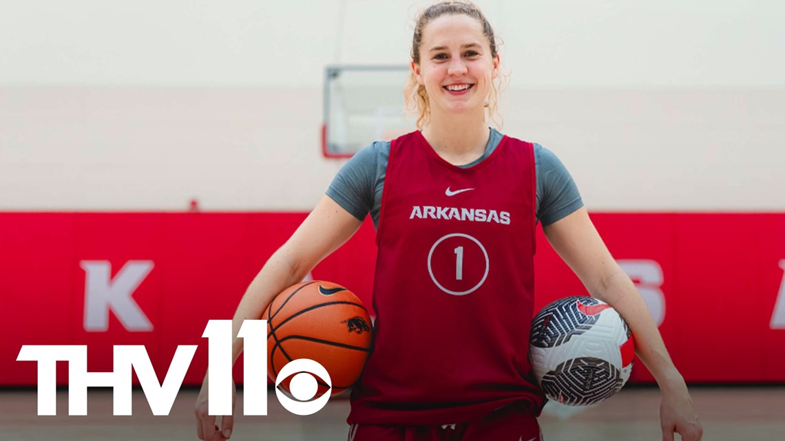 Razorback Bea Franklin explains jump from soccer to basketball | thv11.com