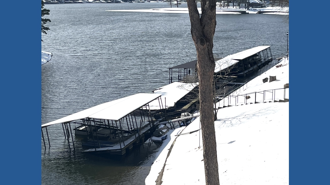 Garland County boat docks sinking after being damaged in winter storm ...