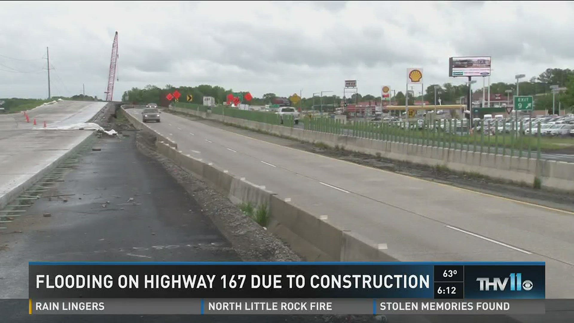11 Listens: Flooding on Hwy. 167 due to construction | thv11.com