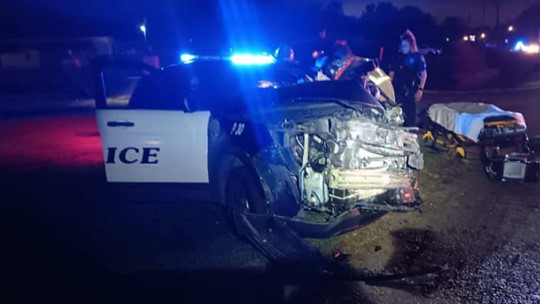 Pine Bluff officer in hospital after crash with other car | thv11.com