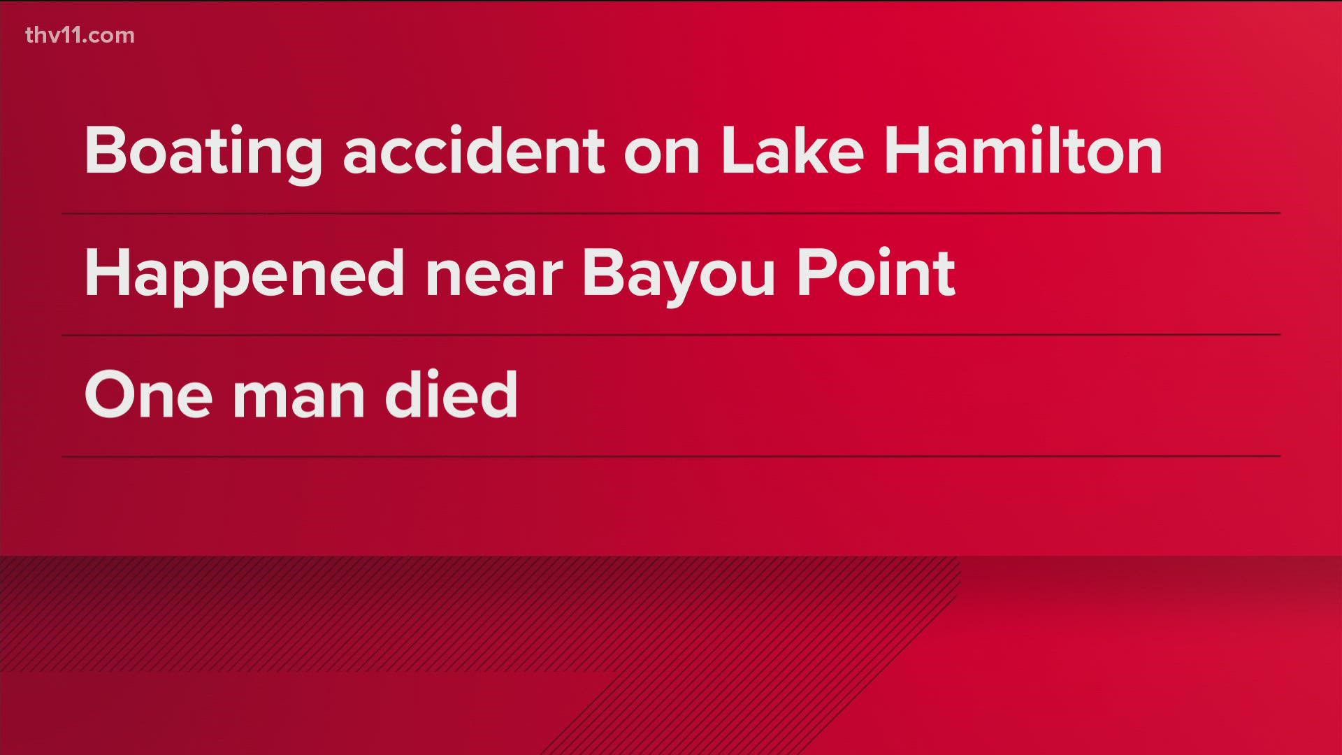 Arkansas man dead after boating accident at Lake Hamilton | thv11.com