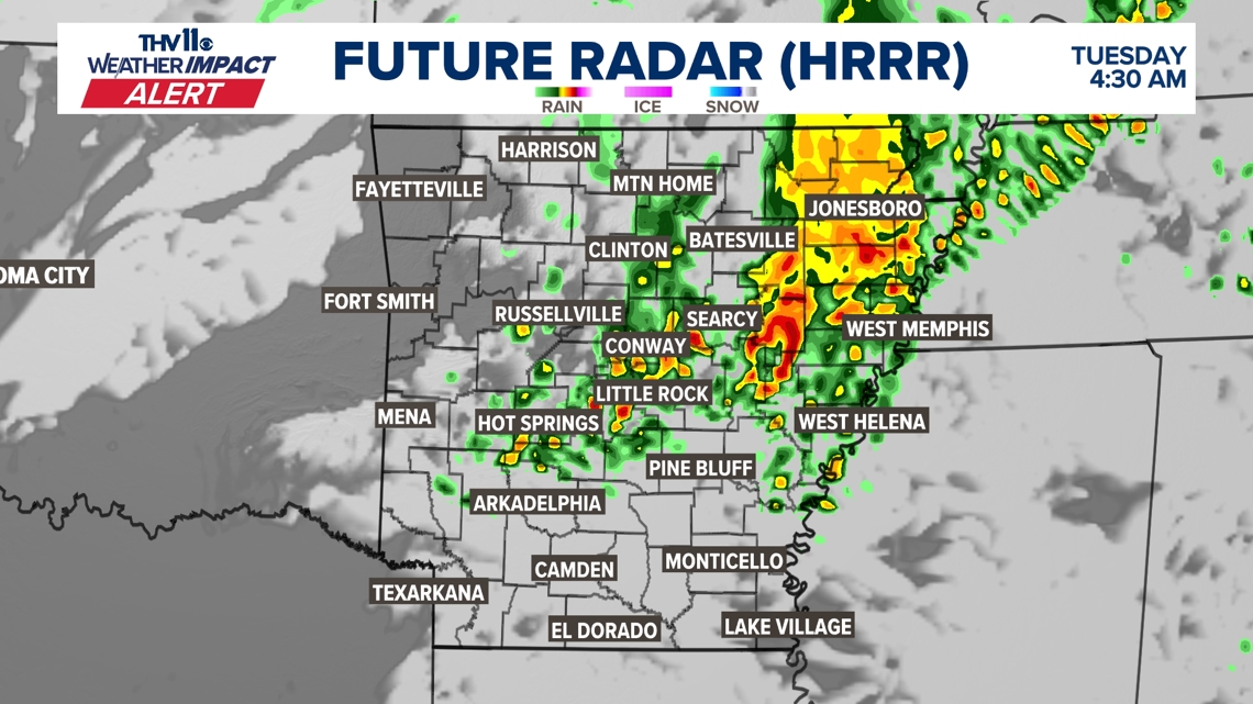 Severe weather expected in Arkansas early this week | thv11.com