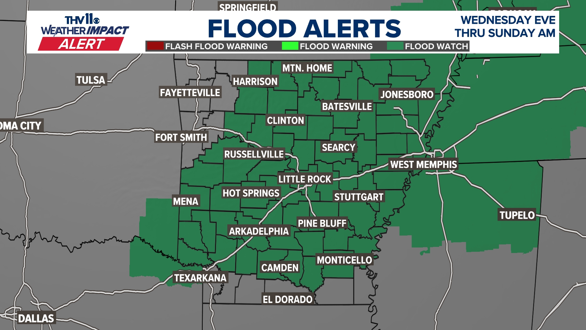 Flash flooding to impact Arkansas this week | thv11.com