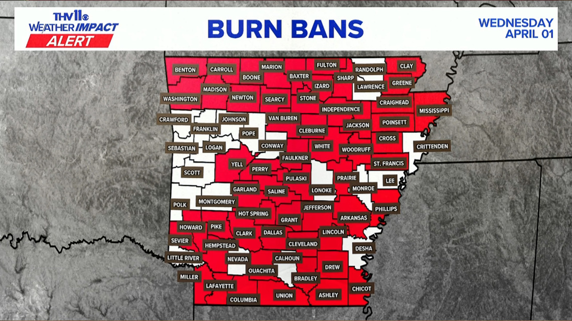 Burn bans underway in parts of Arkansas | What to know | thv11.com