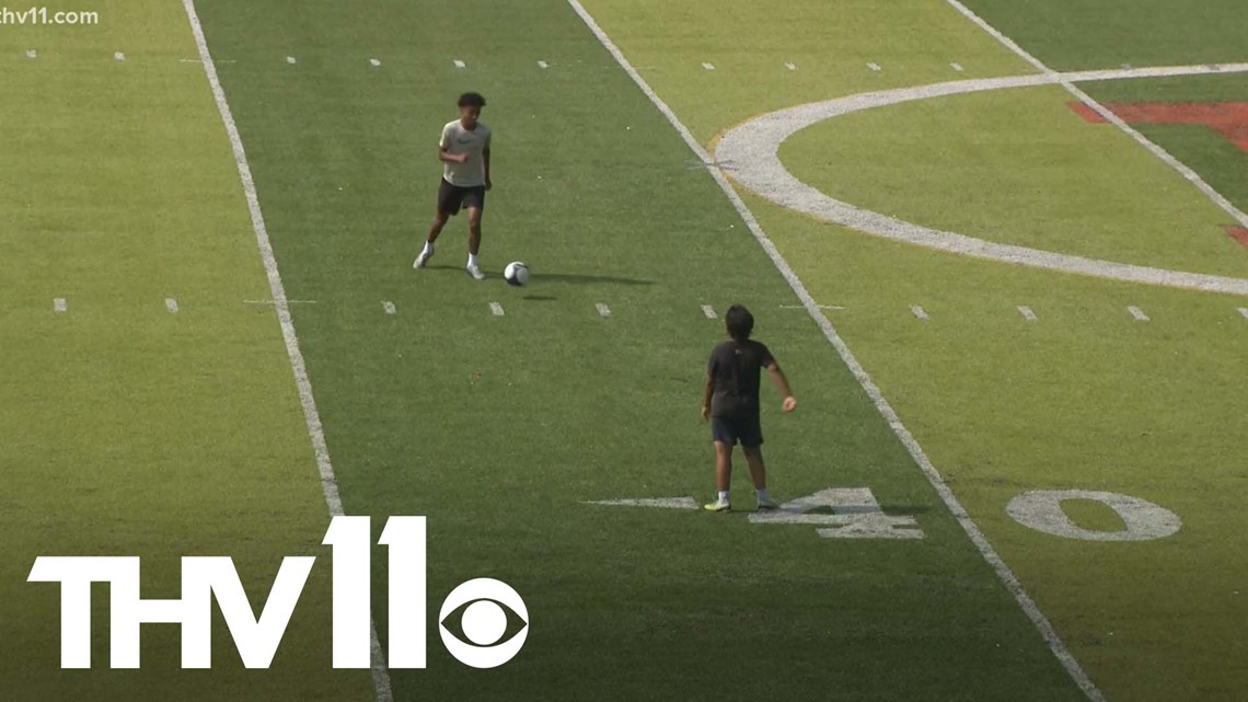 Arkansas football field suffers expected $500K in damages | thv11.com