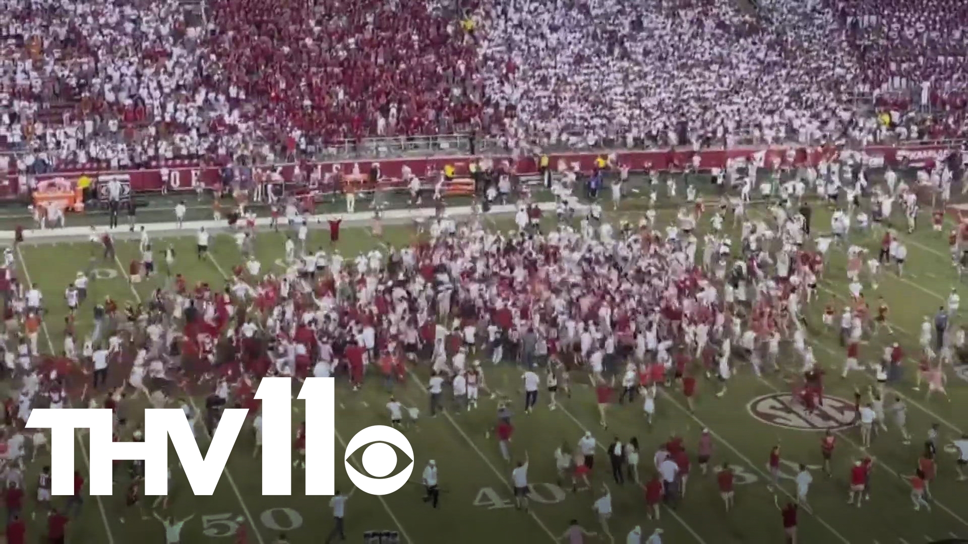 Arkansas implements new field rushing policy | thv11.com