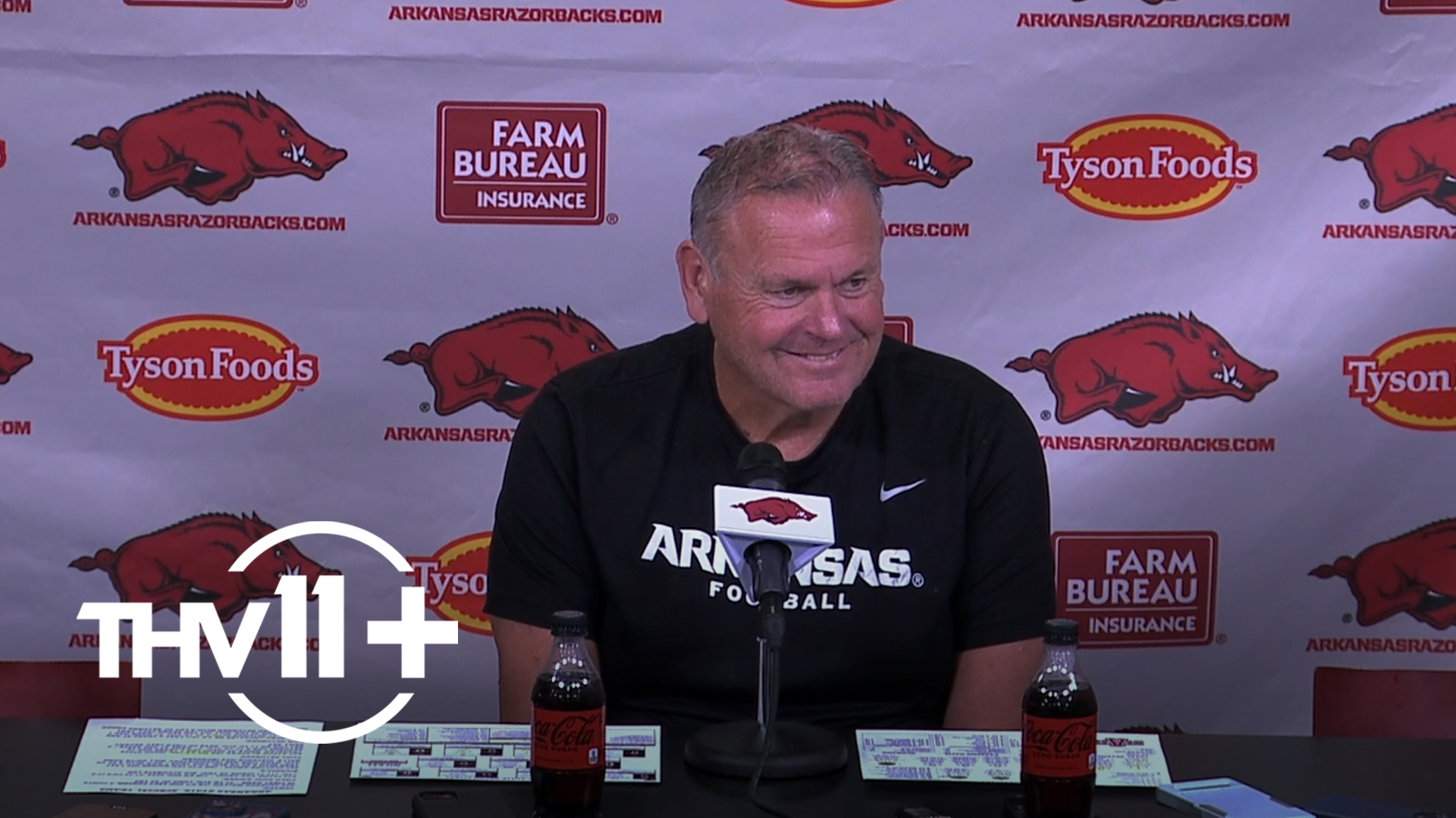 Arkansas head coach Sam Pittman previews long-awaited matchup with ...