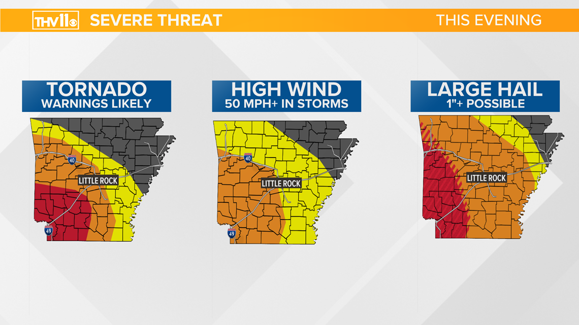 Severe weather expected for Arkansas on Friday night | thv11.com
