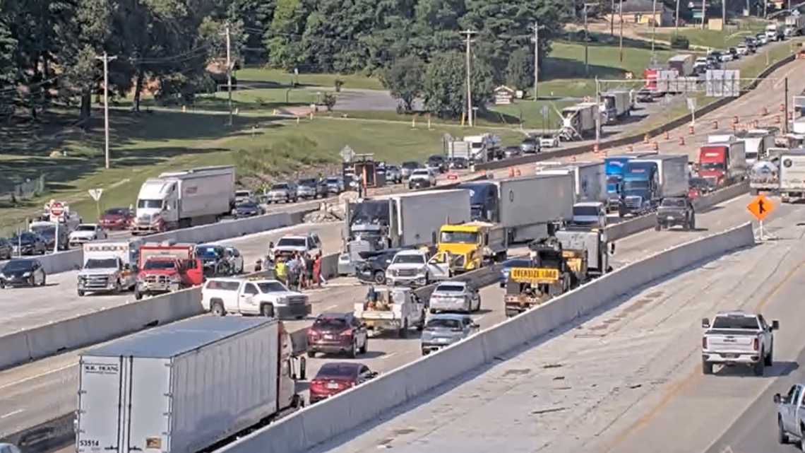 Multi-car accident causes standstill traffic along I-30 westbound ...